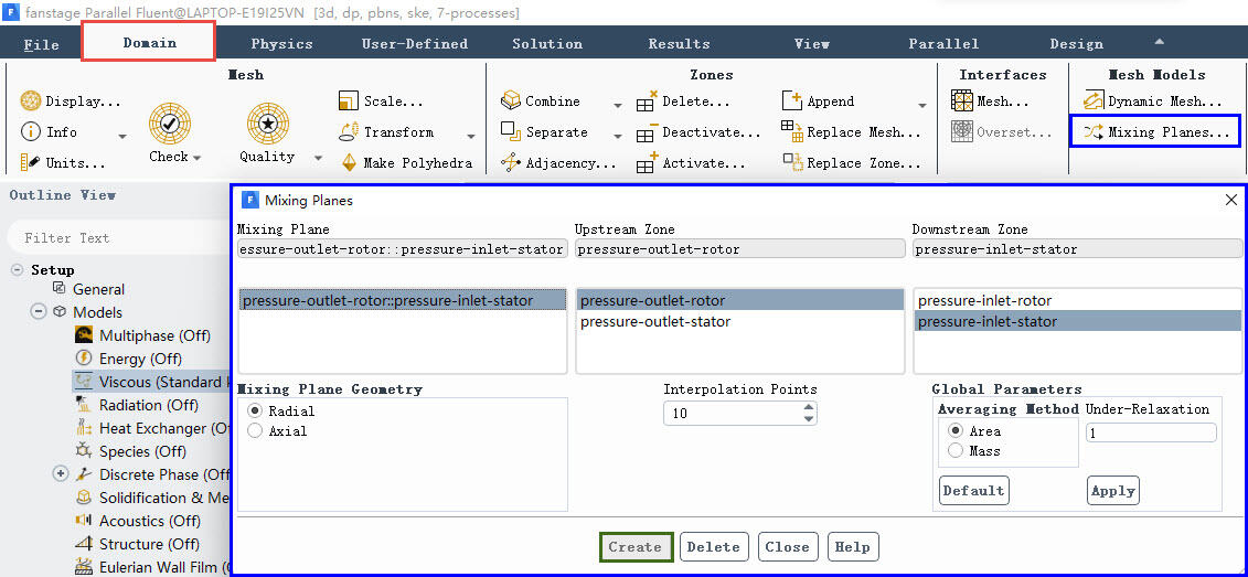 Fluent 案例-MPM 混合平面模型 涡轮机 - 哔哩哔哩