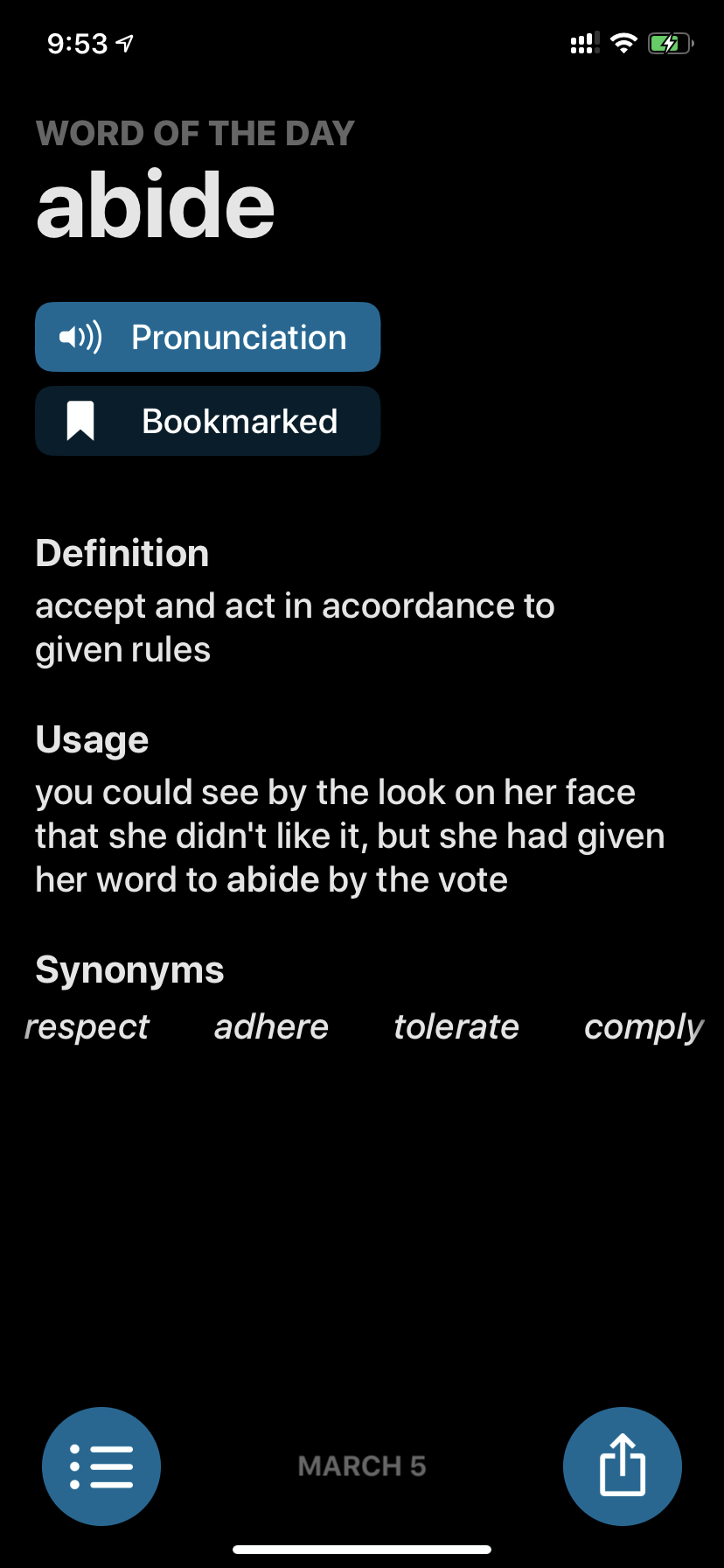 Daily Dictionary Word of the Day: abide - 哔哩哔哩