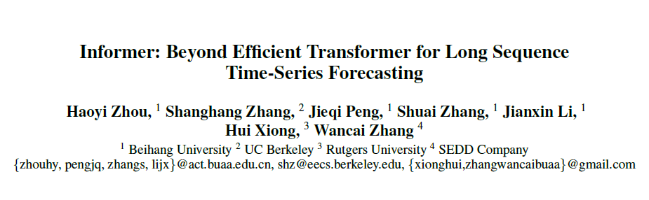 Informer：改进Transformer的长序列时序预测模型 - 哔哩哔哩