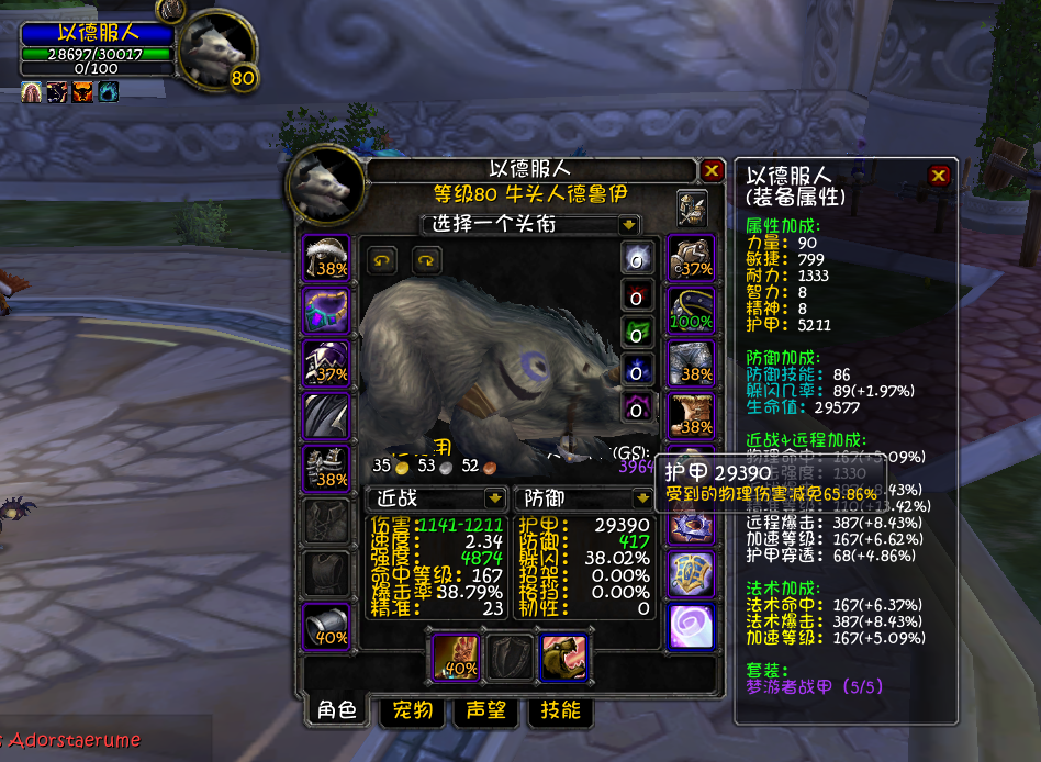 魔兽WLK80级熊T天赋配装属性与拉怪手法全攻略 - 哔哩哔哩