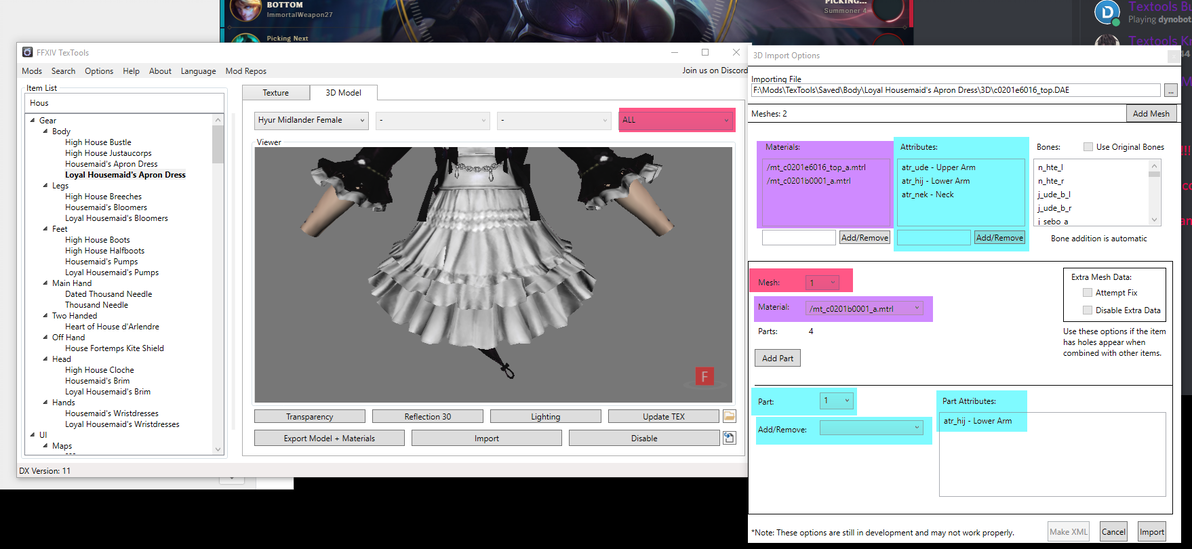 FF14的模型修改与导入教程（制作者向） - 哔哩哔哩