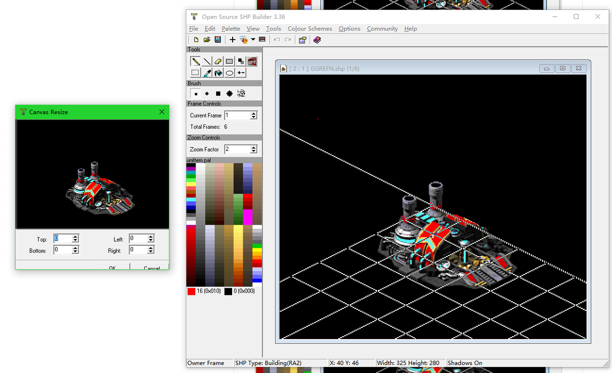 【教程】红色警戒2美工设计入门指引 - 第四章 - SHP基本指南（二） - SHP Builder入门 - 哔哩哔哩