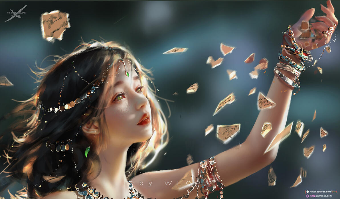 wlop鬼刀全集壁纸2017-2023 - 哔哩哔哩