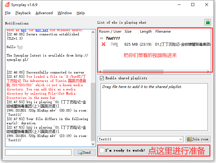 远程同步看电影(Windows下Syncplay+VLC) - 哔哩哔哩