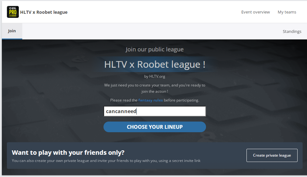 【CSGO】HLTV Fantasy--CSGO最好的梦幻游戏入门 - 哔哩哔哩