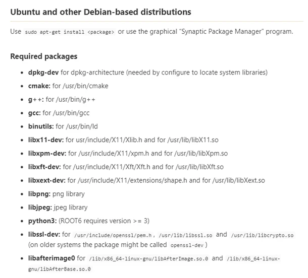 Ubuntu22.04源代码编译geant4快速安装，预编译安装ROOT，准备geant4数据可视化处理 - 哔哩哔哩