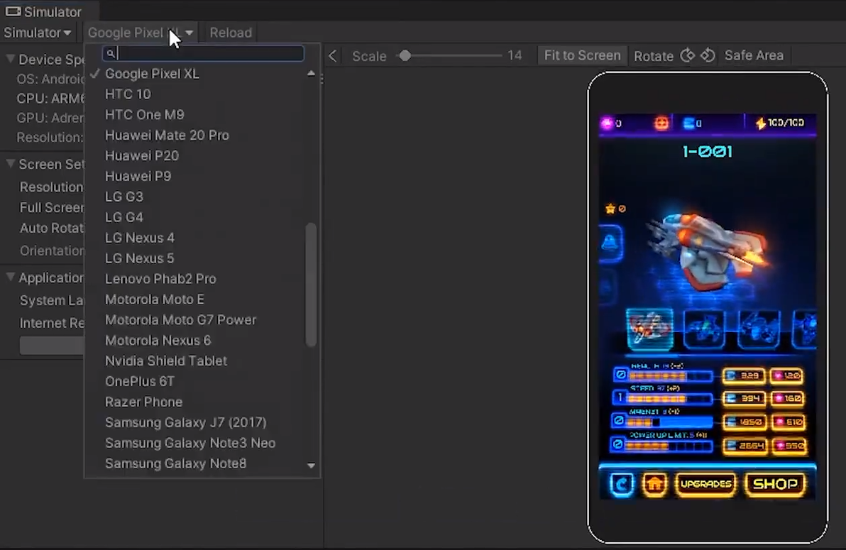 Unity学习笔记 Vol.66 Unity 设备模拟器（Device Simulator） - 哔哩哔哩