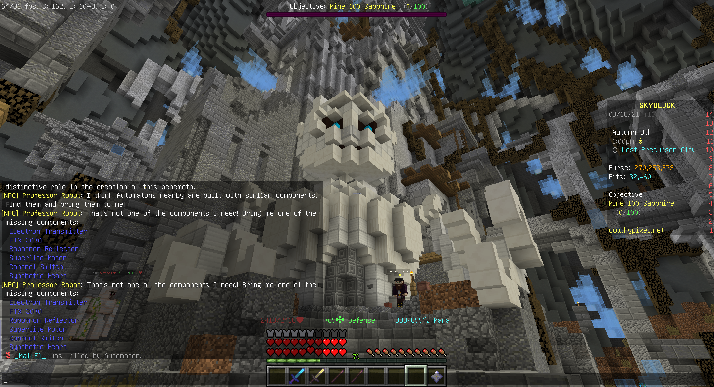 skyblock the crystal hollows 介绍与教程 - 哔哩哔哩