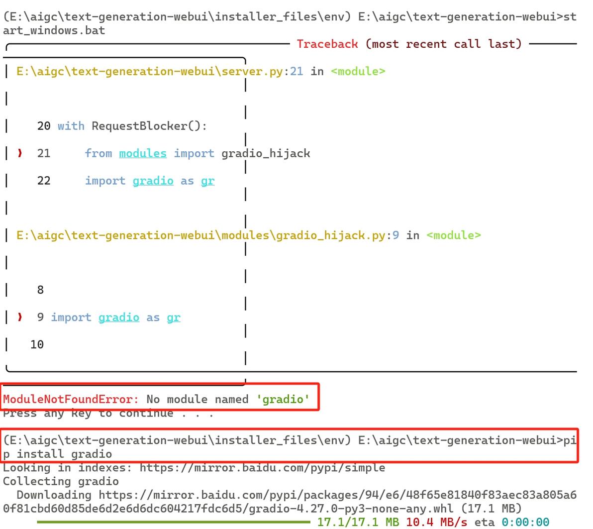 文本生成:text-generation-webui安装部署及使用 - 哔哩哔哩