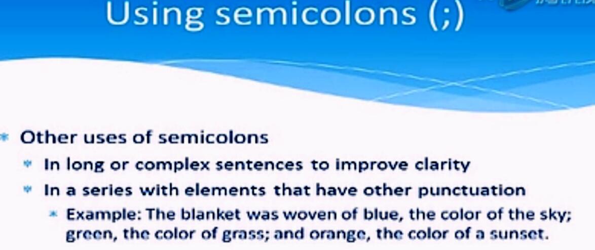 Punctuation: Colon & Semicolon （:）&（;）冒号和分号 - 哔哩哔哩