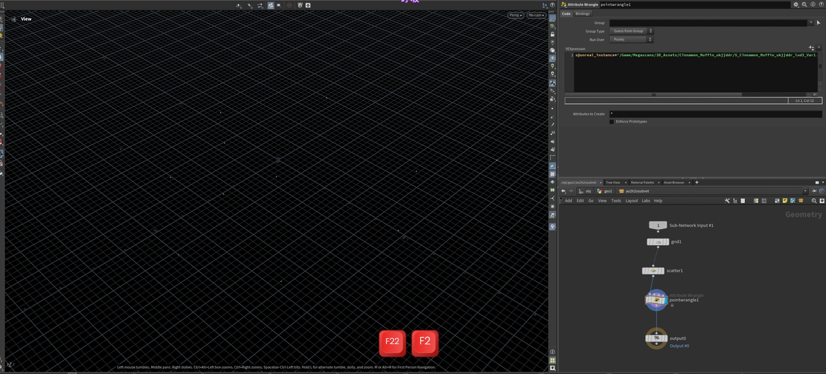 学习笔记3.23 （创建Houdini HDA工具并导入到UE5中使用 - 哔哩哔哩