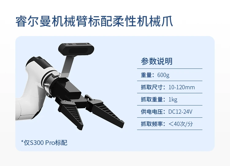 搭载睿尔曼六轴协作机械臂，标配柔性机械爪，轮趣科技推出S300 Pro开源复合机器人！ - 哔哩哔哩