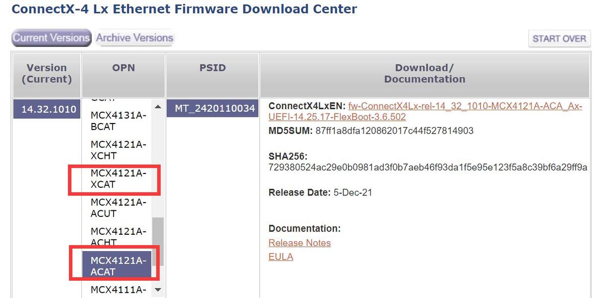 迈络思MCX4121A网卡10G刷25G流程 - 哔哩哔哩