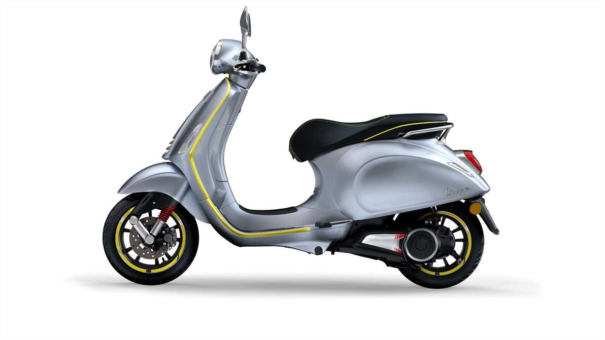 Vespa Elettrica亮相米兰车展 这个电摩有点“牛” - 哔哩哔哩
