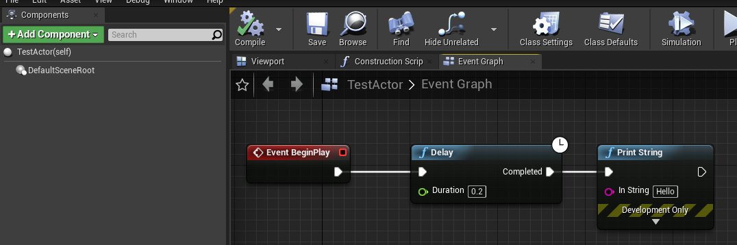[UE4图文系列]4.分析蓝图Delay节点并使用C++实现 - 哔哩哔哩