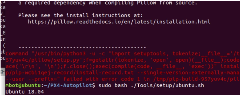 PX4从放弃到精通（二）：ubuntu18.04配置px4编译环境及mavros - 哔哩哔哩