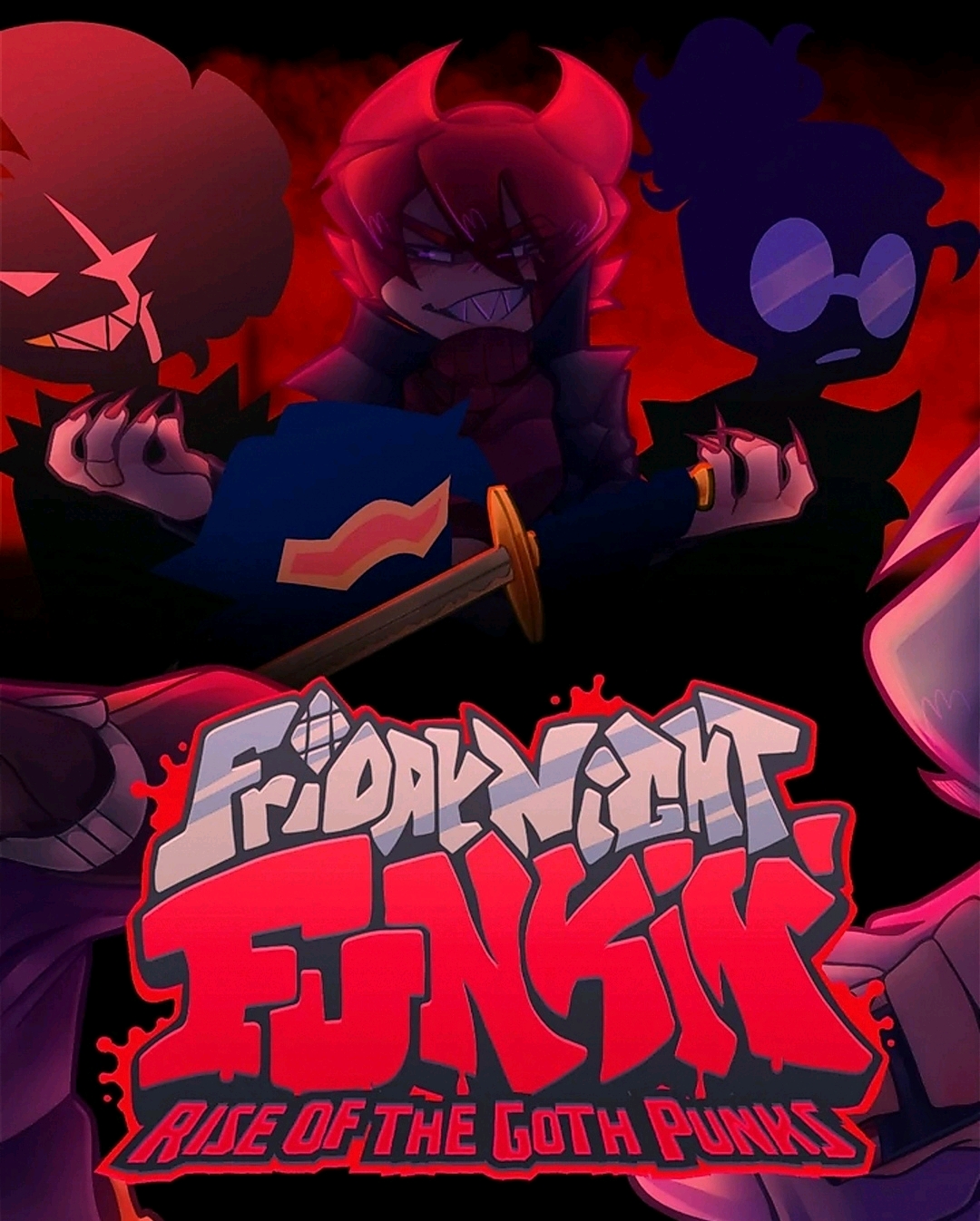 【FNF模组介绍】Rise of the Goth Punks篇 - 哔哩哔哩