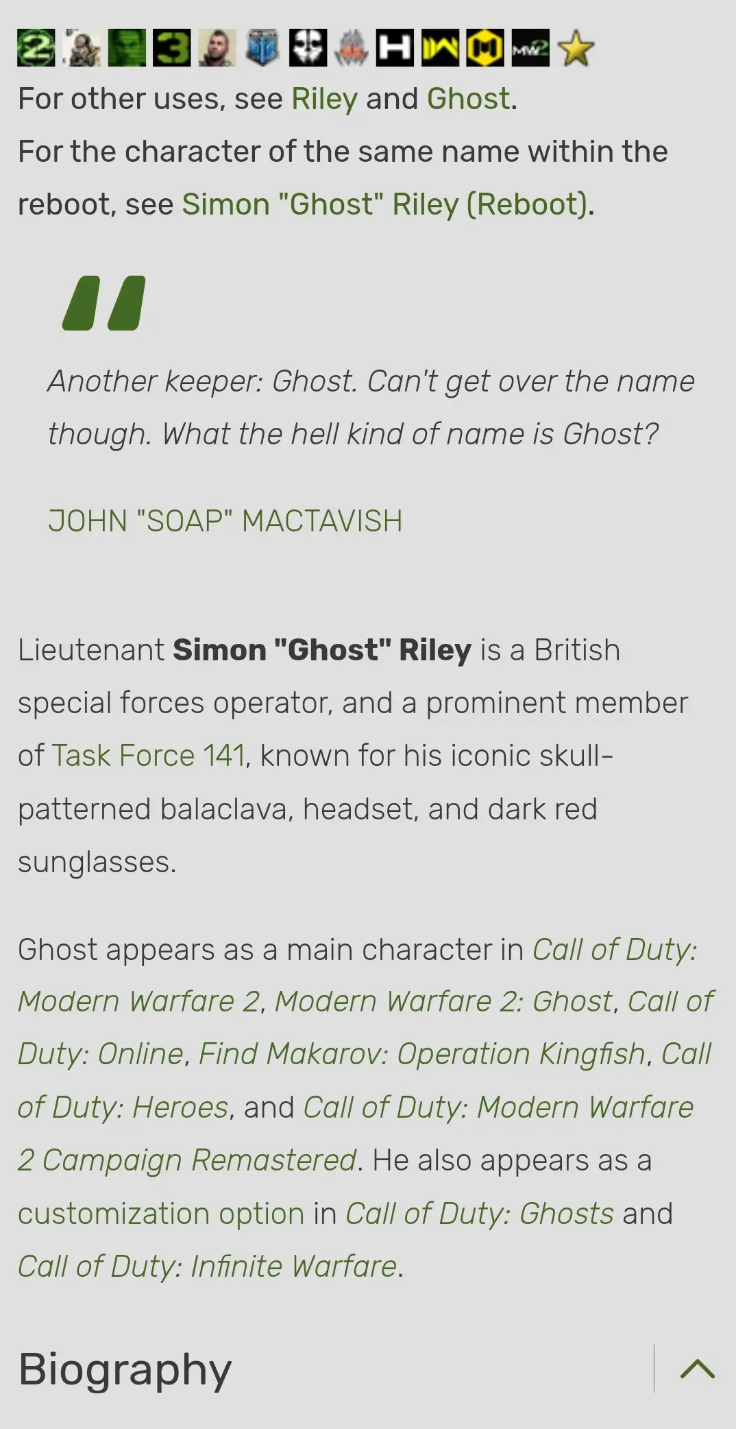 [codwiki]Simon"Ghost"Riley人物介绍 - 哔哩哔哩