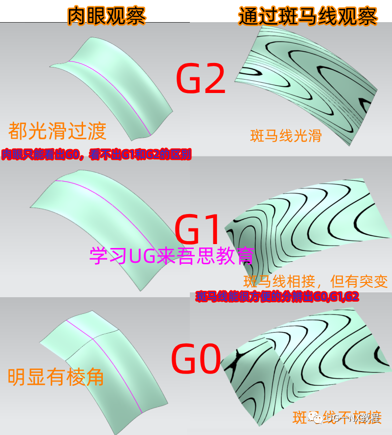 吾思教育细谈曲面，G1、G2、G3与G4究竟区别在哪？ - 哔哩哔哩