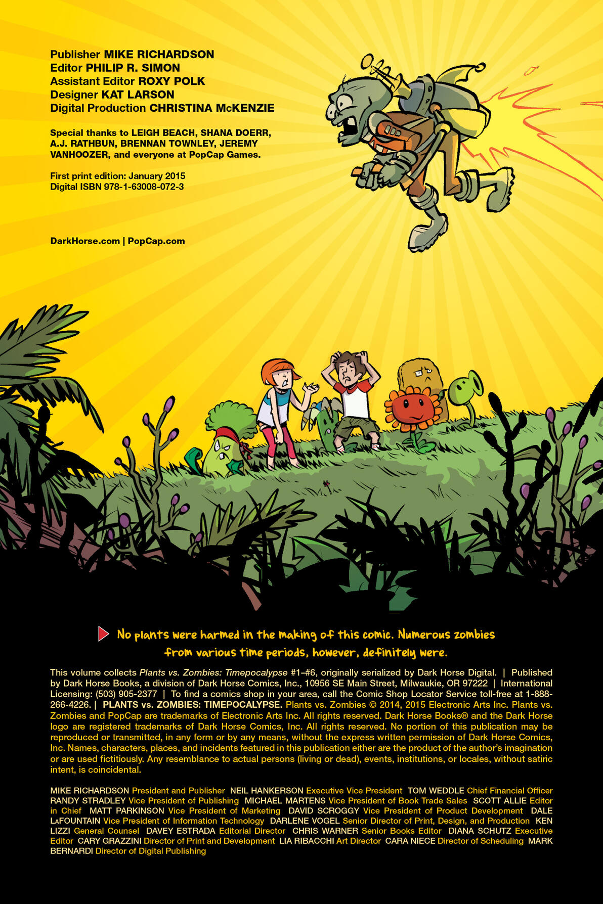 《Plants vs Zombies》（植物大战僵尸）漫画高清彩色电子扫描原版，合订本2 - 哔哩哔哩
