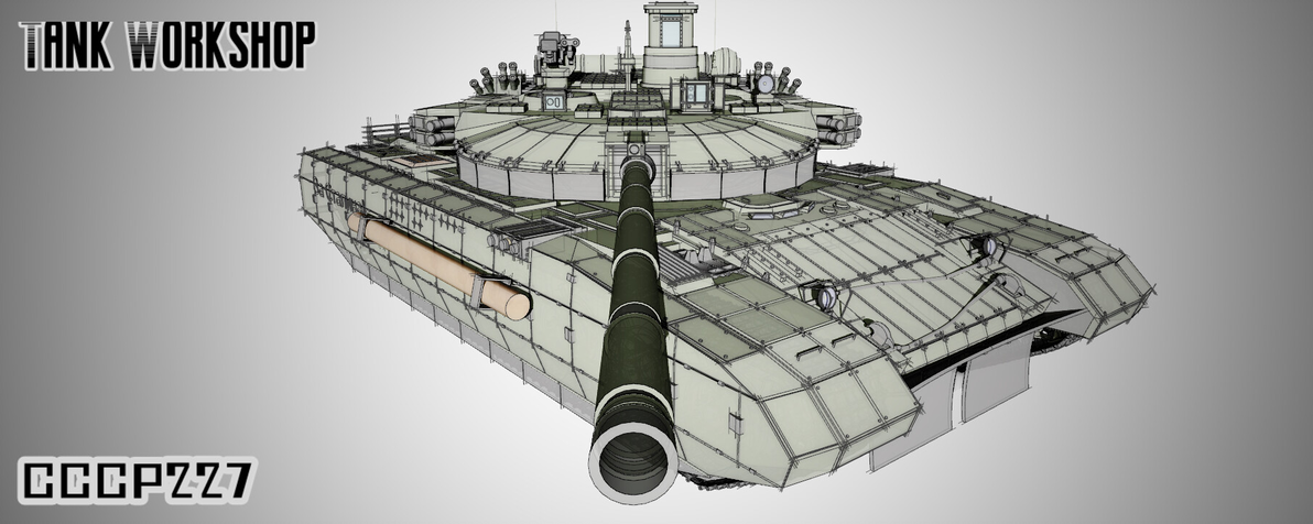 213号坦克工坊：T-80M Mod.2017主战坦克 - 哔哩哔哩
