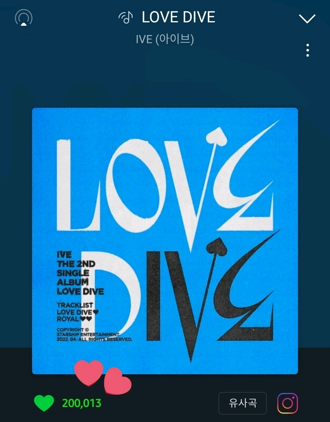 【年歌候补】IVE《LOVE DIVE》Melon点赞量突破20万，成为第8组达成的K-POP女团！ - 哔哩哔哩