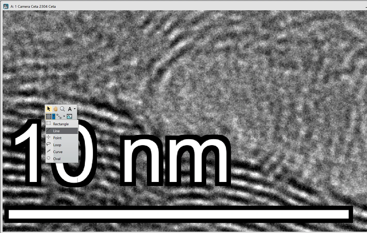HRTEM晶格条纹间距测量——DigitalMicrograph（GMS） - 哔哩哔哩