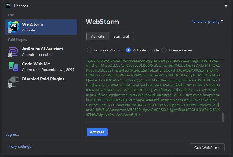 （2024最新）Webstorm破解激活2099年永久激活码教程（含win+mac） - 哔哩哔哩