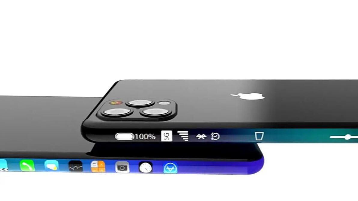 iPhone12概念图：更酷的环绕屏来了 华为Mate30瀑布屏差远了 - 哔哩哔哩