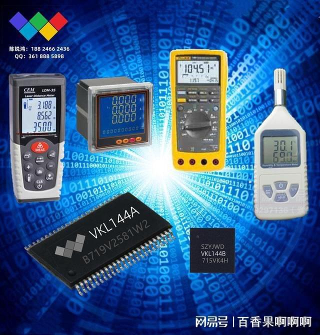 超低功耗段码LCD液晶显示屏驱动IC-VKL144A/B QFN48 超小体积封装，可完全替代MCP144 - 哔哩哔哩