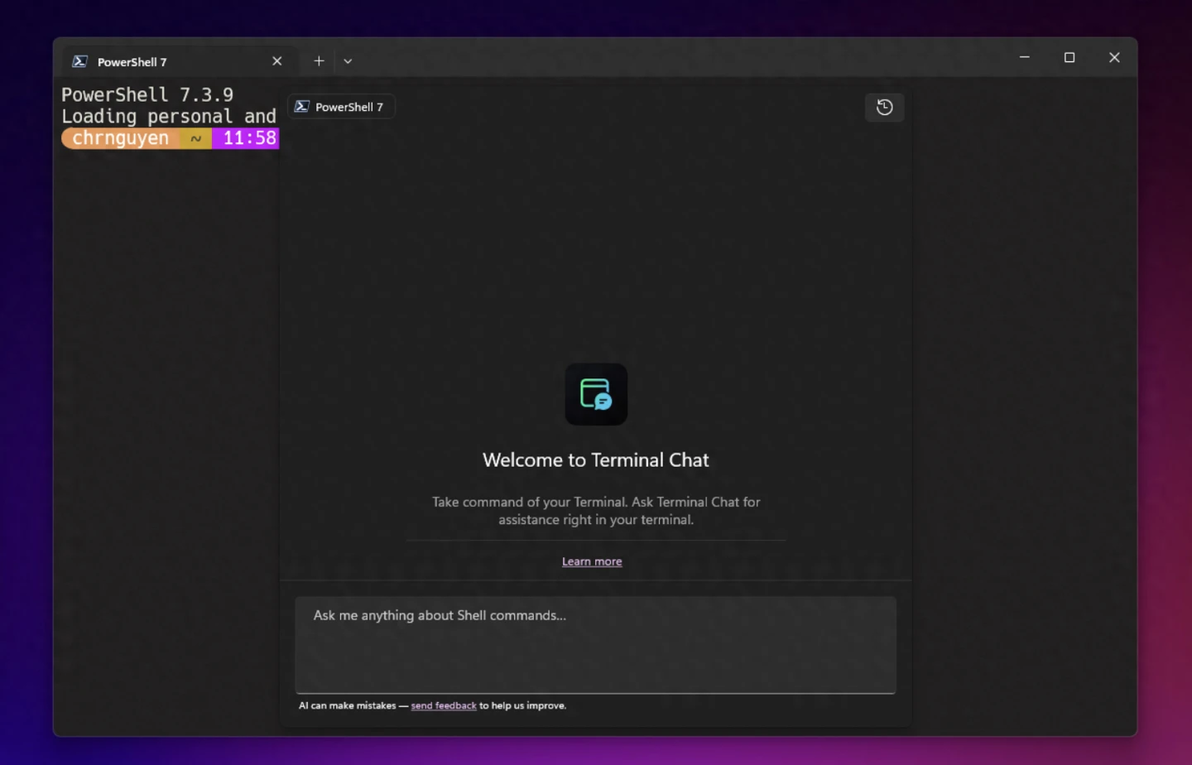 微软开源Windows Terminal Canary AI机器人功能 - 哔哩哔哩
