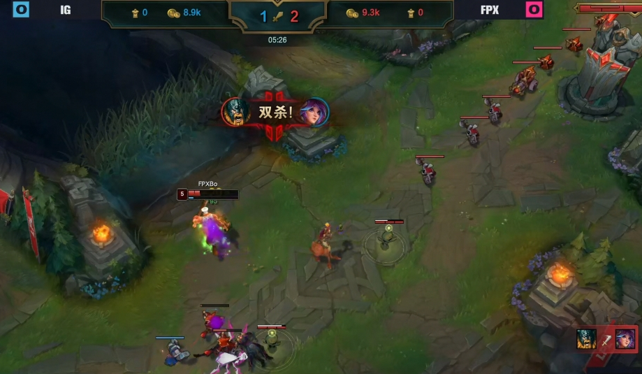 LPL春季赛FPX完胜IG，打野Xun连续两场遭针对，赛场失态面露苦涩 - 哔哩哔哩