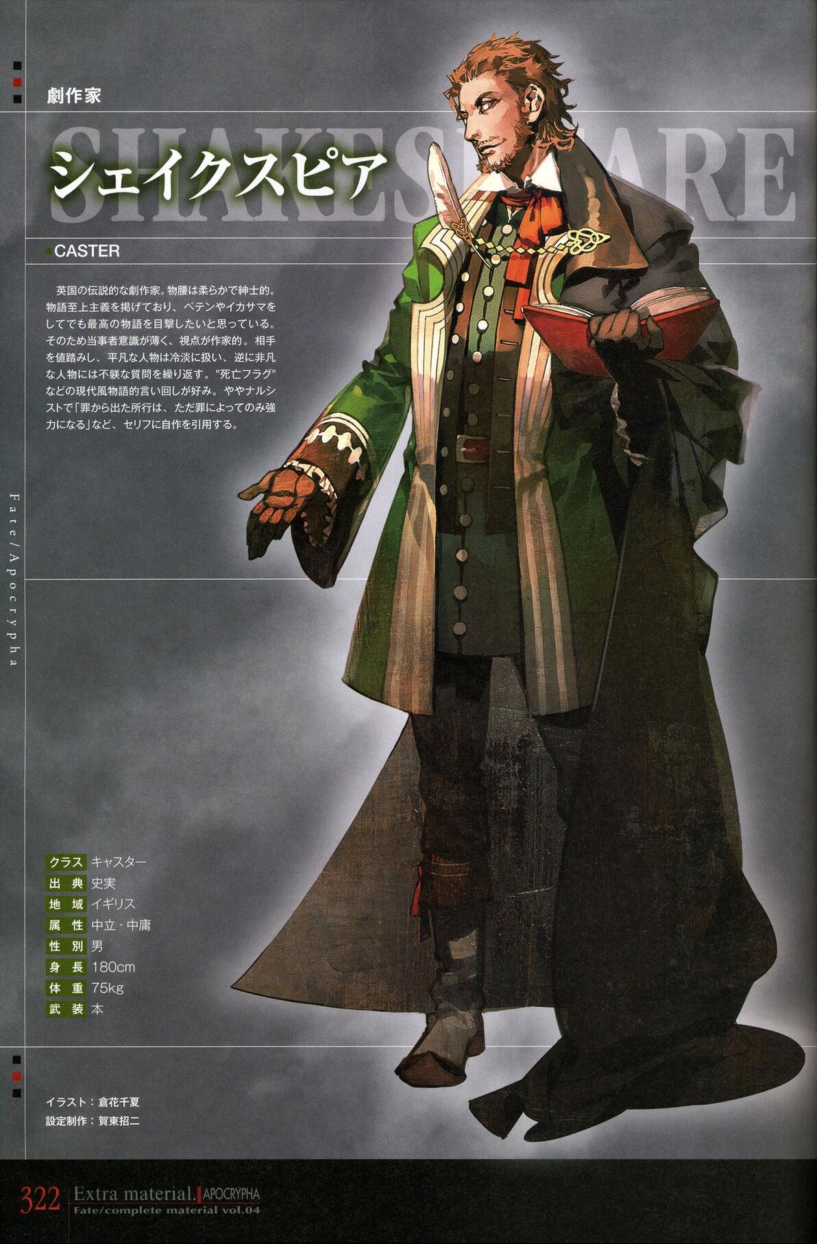 Fate/complete material IV - Extra material中关于Fate Apocrypha的资料 - 哔哩哔哩