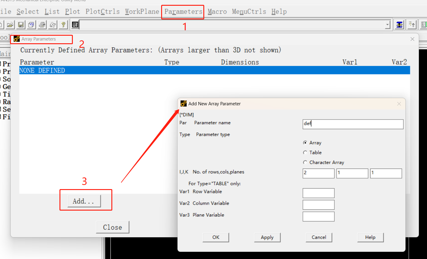 APDL基础4-数组参数 - 哔哩哔哩