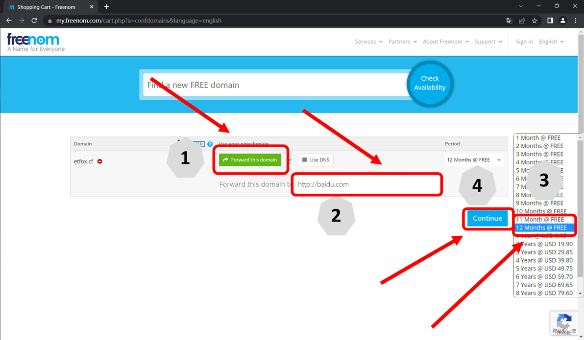 Freenom免费域名注册教程 超详细！ - 哔哩哔哩