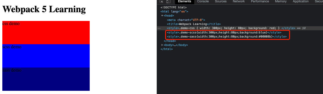Webpack 5 处理CSS、scss/sass、less 、stylus样式资源方法与步骤 - 哔哩哔哩