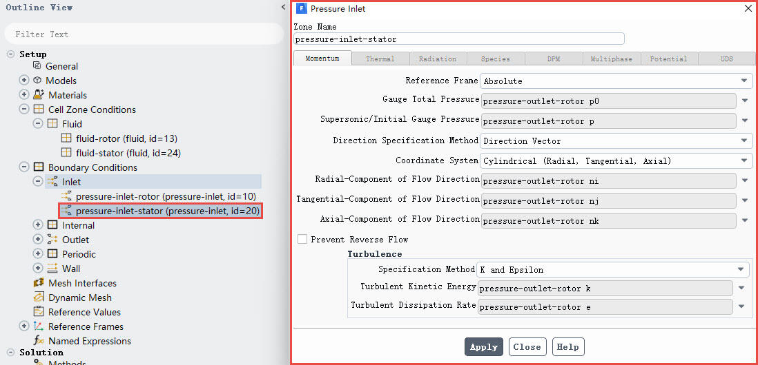 Fluent 案例-MPM 混合平面模型 涡轮机 - 哔哩哔哩
