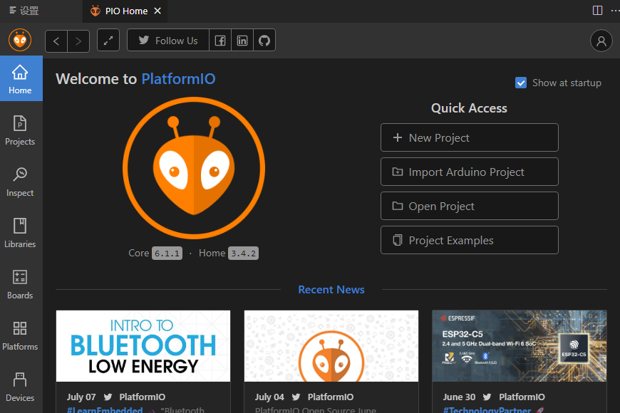 【教程】ESP32/ESP8266 使用VS Code+PlatformIO构建Arduino项目 - 哔哩哔哩