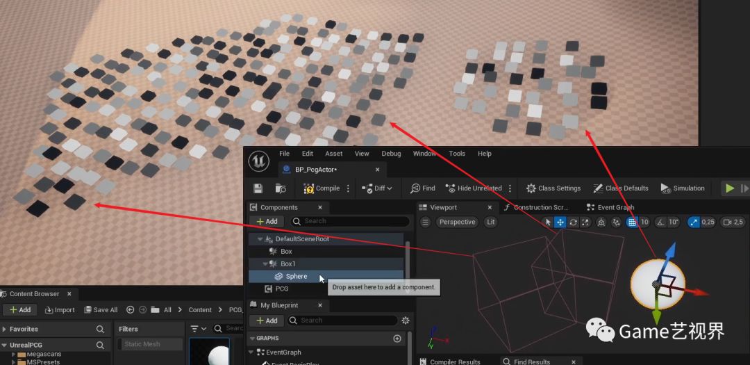 UE5.2预览版PCG工具：自定义 PCG Actor 和属性(05)-采样网格(06) - 哔哩哔哩