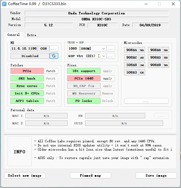 昂达H310SD3全固版魔改BIOS for E3V5 - 哔哩哔哩