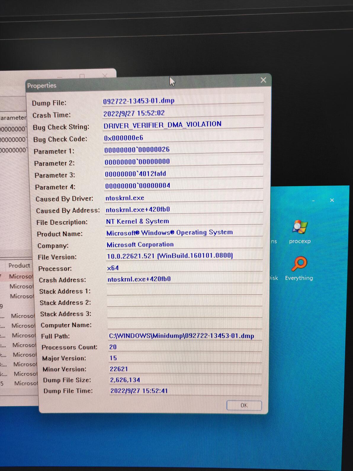 win11蓝屏DRIVER_VERIFIER_DMA_VIOLATION的某种解决方案 - 哔哩哔哩