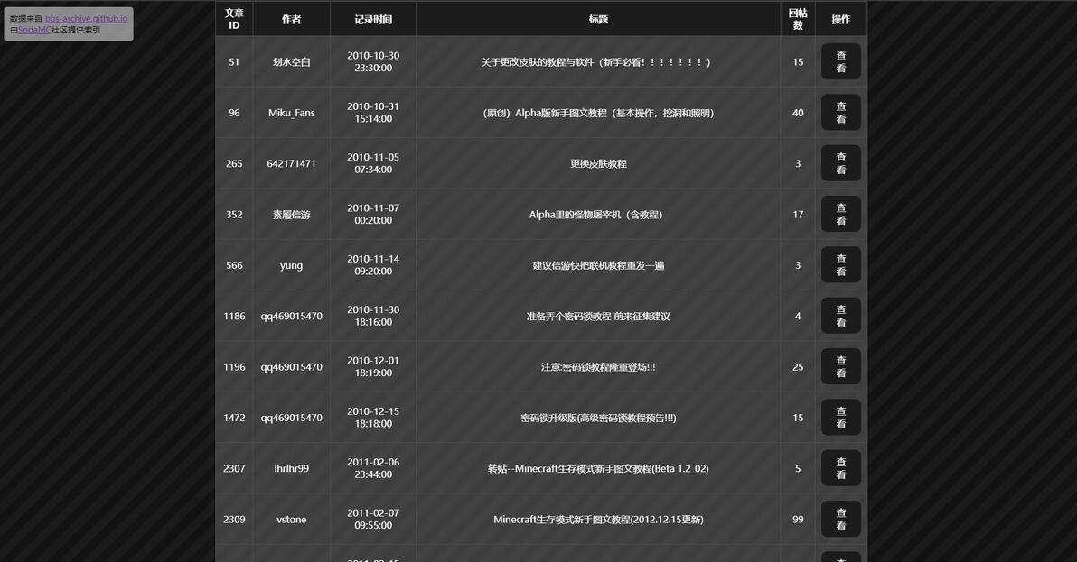 MCBBS 存档索引 SodaMC - 哔哩哔哩