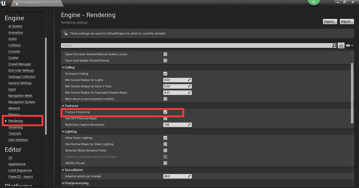 UE5 Texture Streaming Pool 运行时红色提示关闭 - 哔哩哔哩
