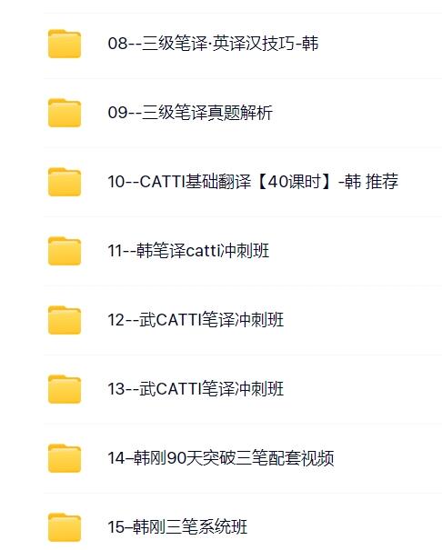 catti韩刚90天攻克二级三级笔译口译资源 - 哔哩哔哩