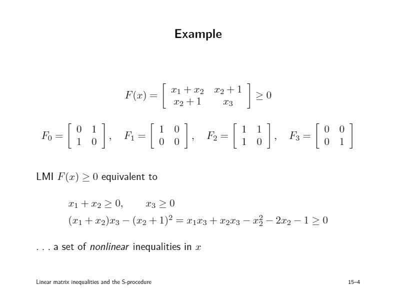 Linear matrix inequalities and the S-procedure(线性矩阵不等式和S-引理) - 哔哩哔哩
