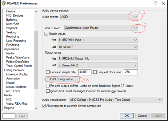 搭配Reaper使用Synchronous Audio Router，实现直播音频分流控制 - 哔哩哔哩