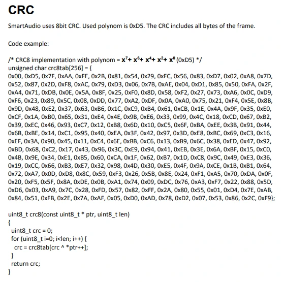 CRSF遥控协议回传数据构成 - 哔哩哔哩