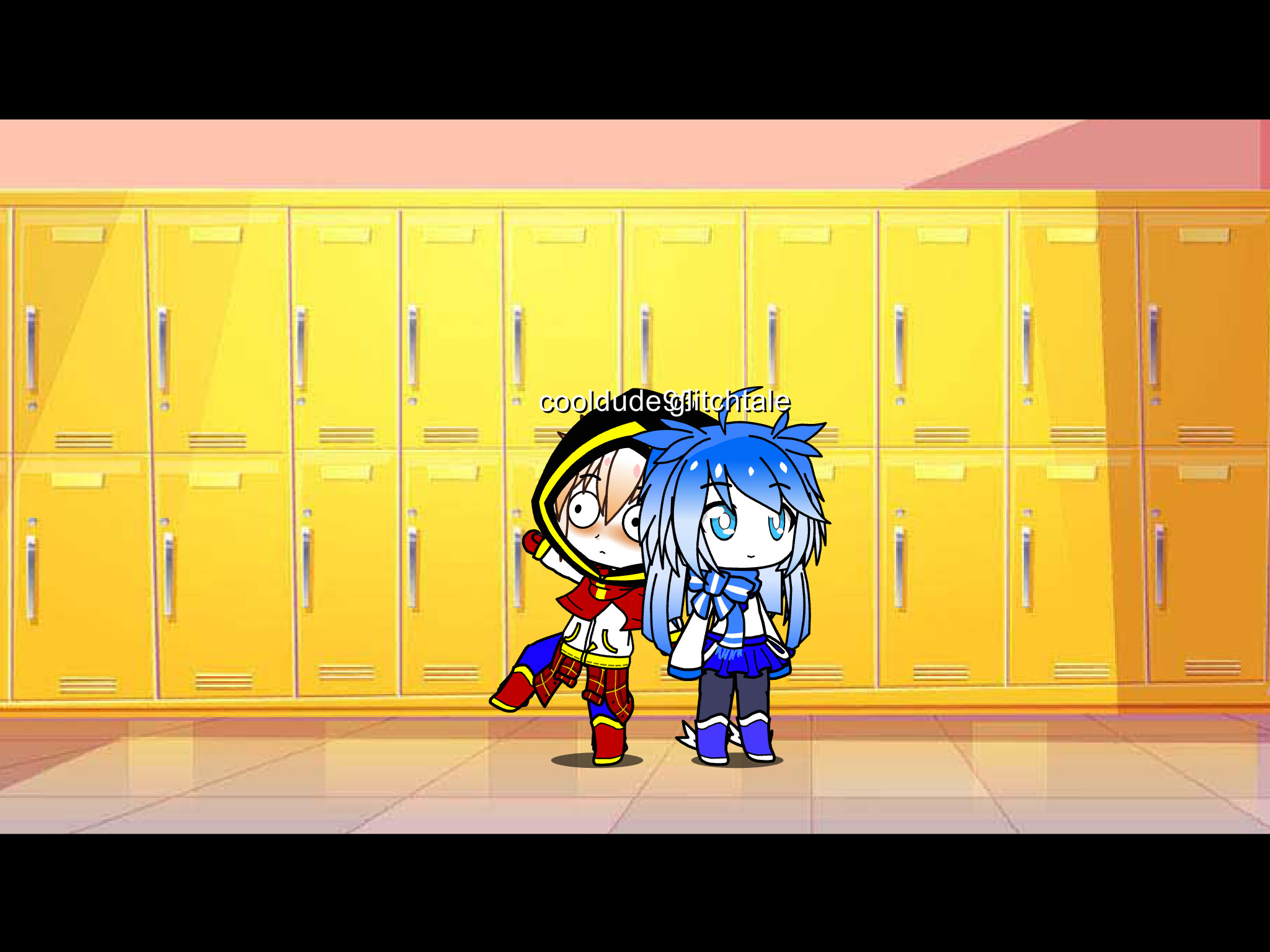 我和@glitchtale 的同人cp图（gacha制作） - 哔哩哔哩