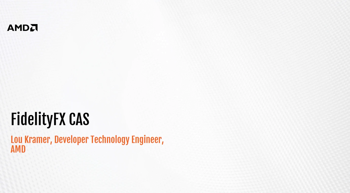 AMD FidelityFX CAS - 哔哩哔哩