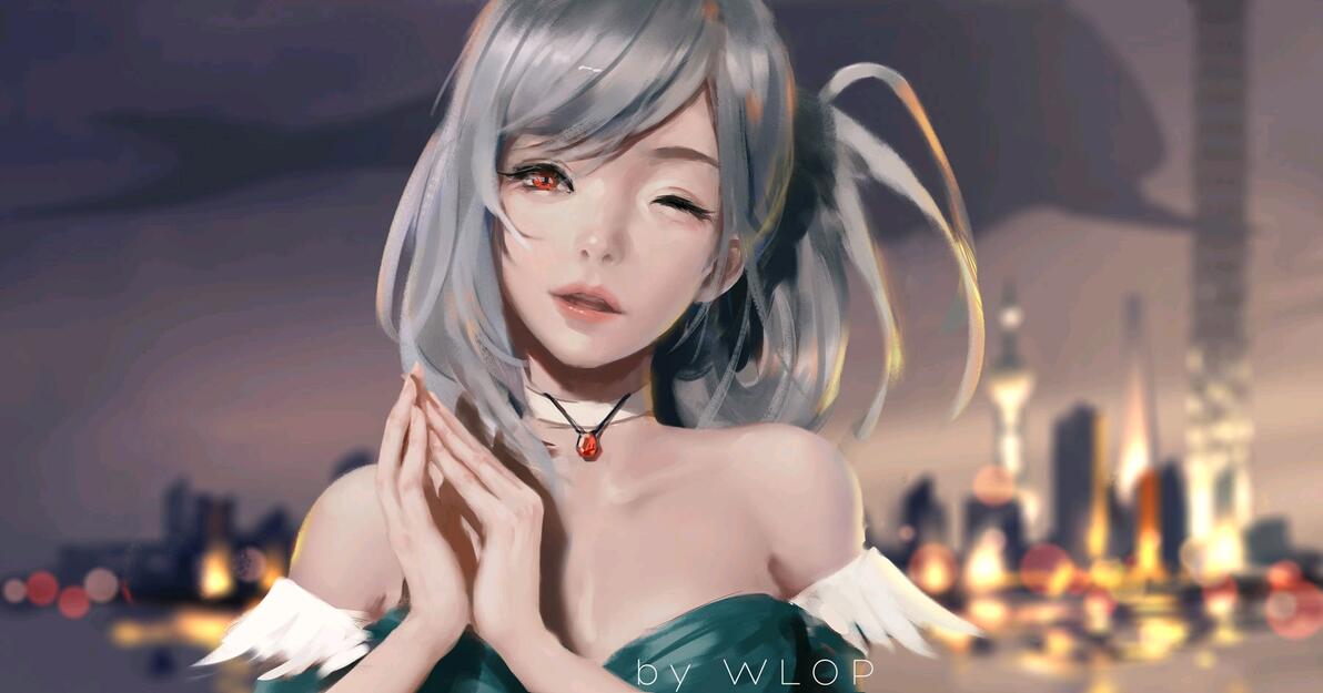 鬼刀wlop 横屏高清电脑壁纸大全100p - 哔哩哔哩